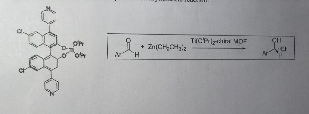 Solved A chiral MOF has Ti(IV) active metal site for | Chegg.com
