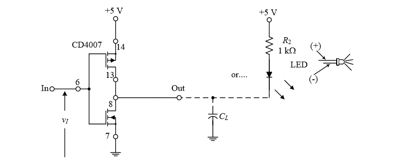 Solved design two circuits: 1) input Logic 1 turns LED ON | Chegg.com