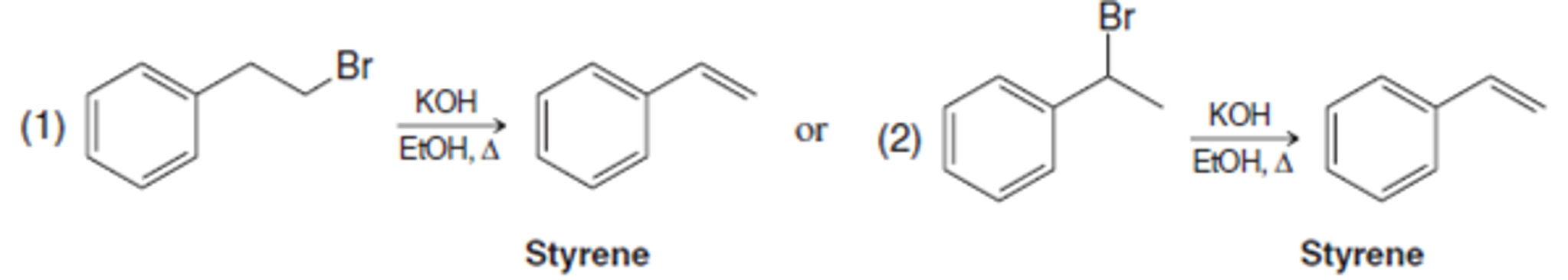 Solved Your task is to prepare styrene by one of the | Chegg.com