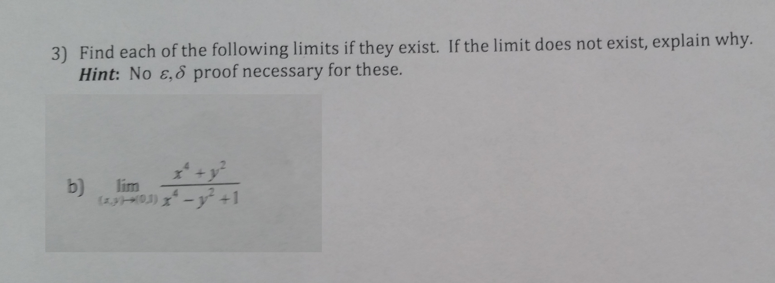 Solved 3) Find each of the following limits if they exist. | Chegg.com