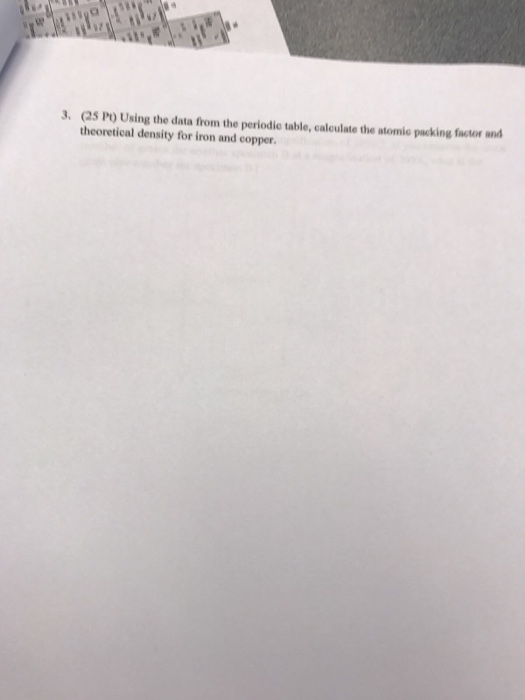 Solved Using the data from the periodic table, calculate the | Chegg.com
