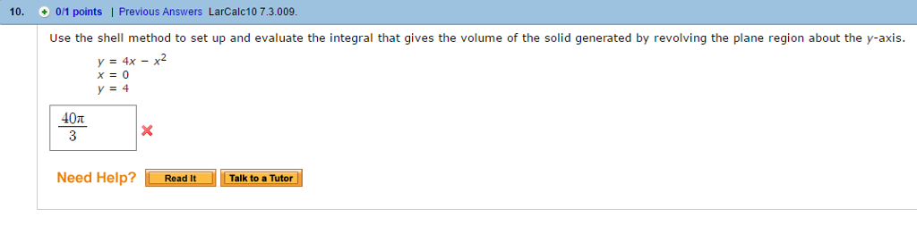 Solved Use the shell method to set up and evaluate the | Chegg.com