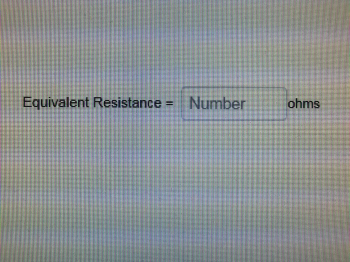 Solved What is the equivalent resistance in the following | Chegg.com