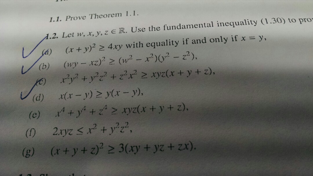 Solved Prove Theorem 1.1. let w, x, y, z elementof R. use | Chegg.com