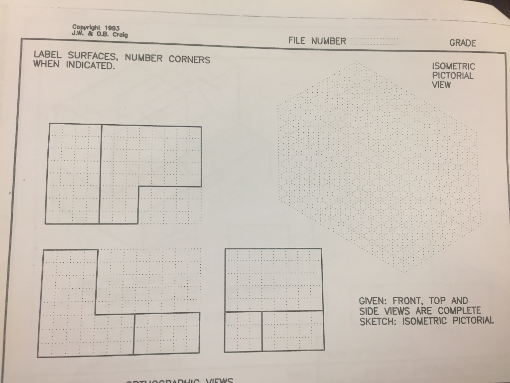 Solved Copyright 1993 J.w. & 0.B. Craig FILE NUMBER GRADE | Chegg.com