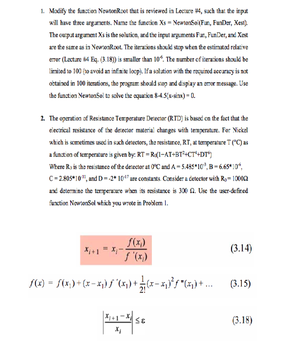 Solved Newtons Method Step 1 Function Xs Newton Root
