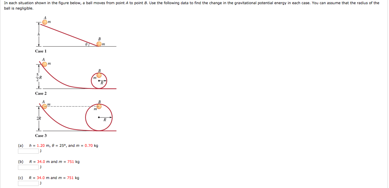 Solved In each situation shown in the figure below, a ball | Chegg.com