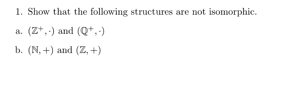 Solved 1. Show that the following structures are not | Chegg.com