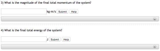 Solved 3) What is the magnitude of the final total momentum | Chegg.com