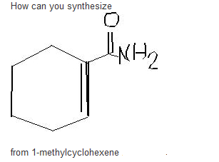 Solved How can you synthesize from 1-methylcyclohexene | Chegg.com