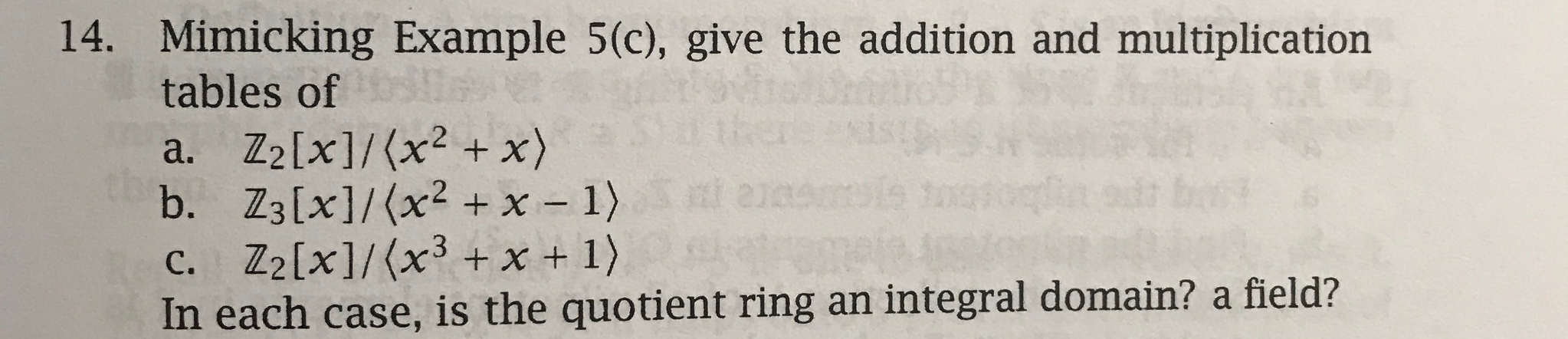 Solved Please give the multiplication and addition table for | Chegg.com