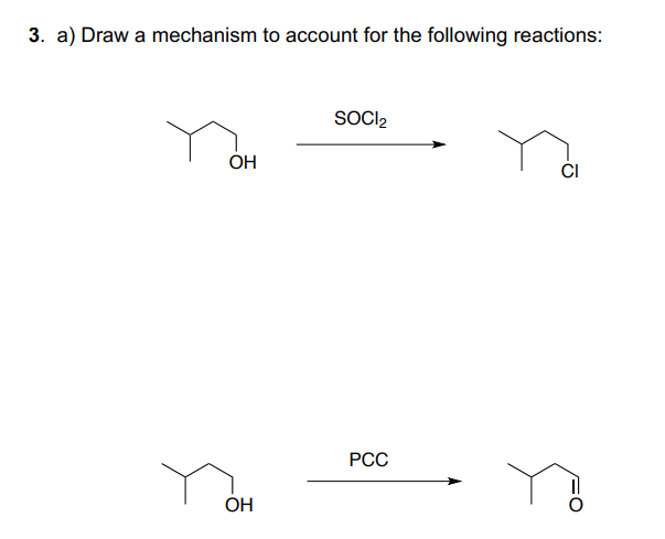 Solved 3. a) Draw a mechanism to account for the following | Chegg.com