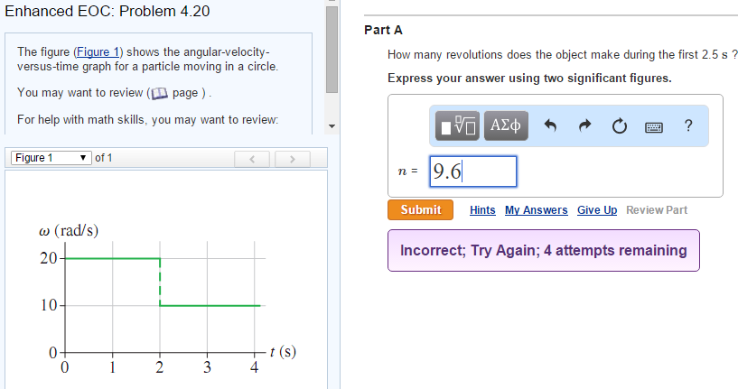 Solved How many revolutions does the object make during the | Chegg.com
