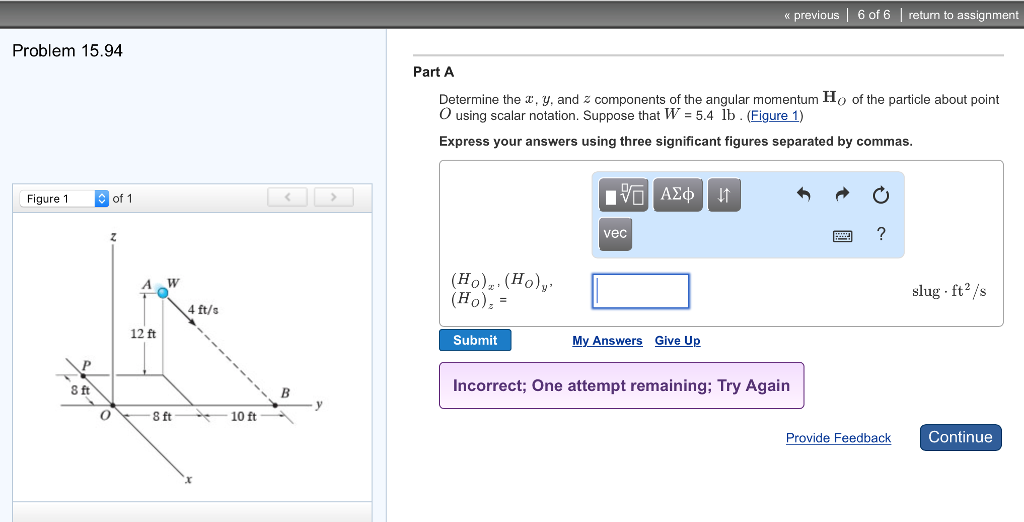 Solved Determine the x, y, and z components of the angular | Chegg.com