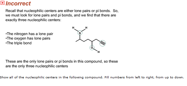 Solved Recall that nucleophilic centers are either lone | Chegg.com