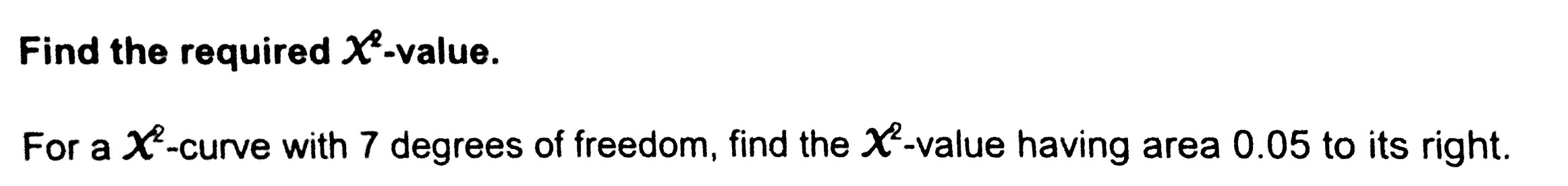 Solved Find the required x^2 -value. For a x^2 -curve with | Chegg.com