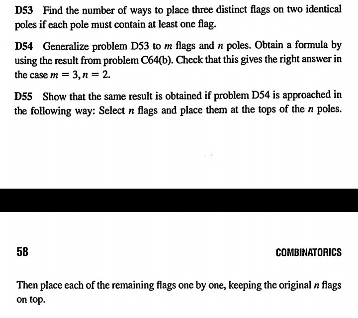 Solved I only need help with #55 using combinatorics. The | Chegg.com