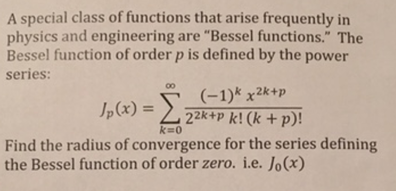 Solved A Special Class Of Functions That Arise Frequently In
