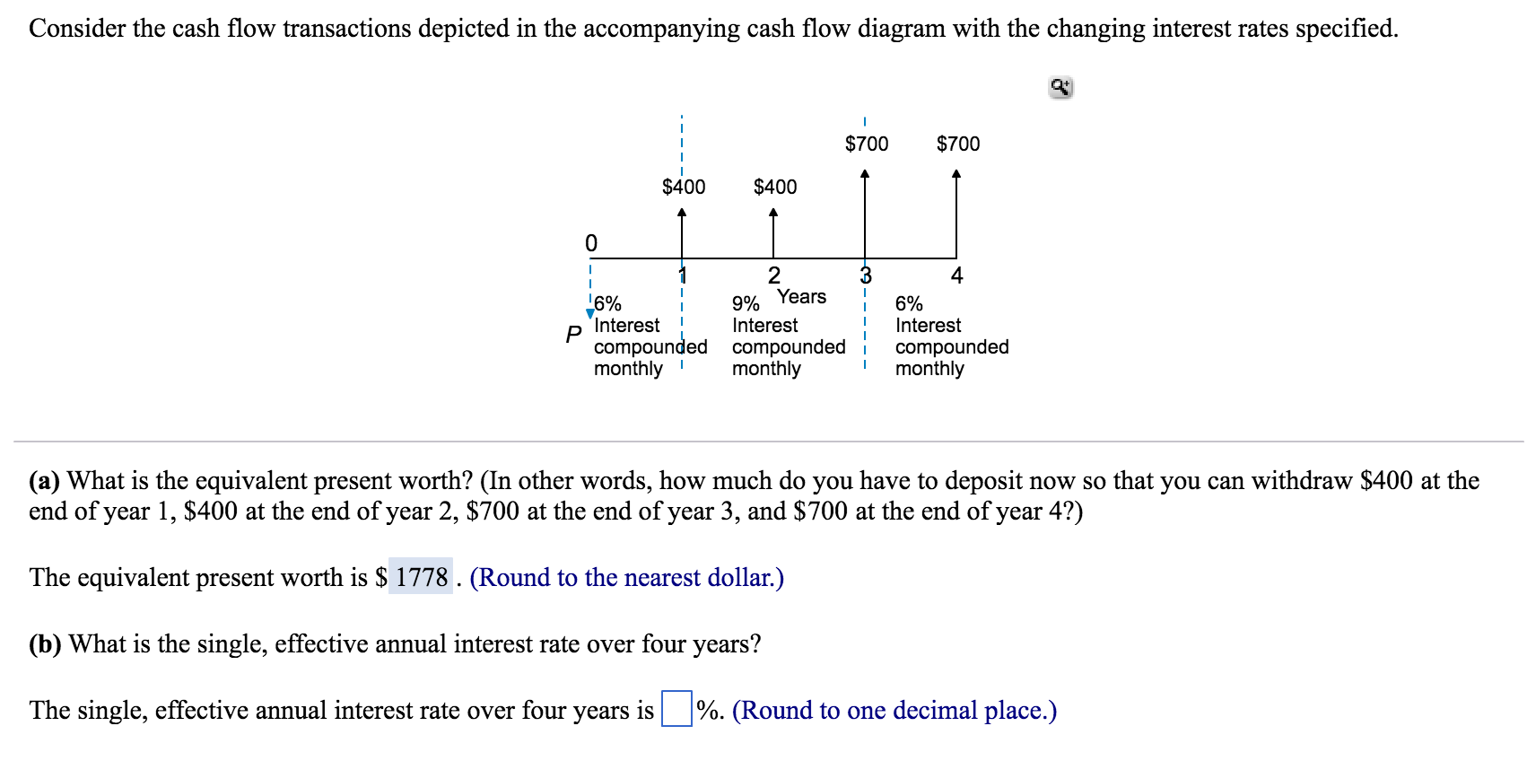 Solved Consider the cash flow transactions depicted in the | Chegg.com