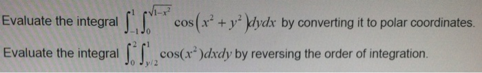 Solved Evaluate the integral Integrate limit between -1 to 1 | Chegg.com