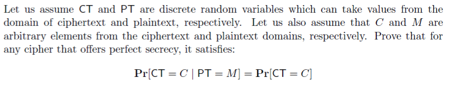 Solved Let us assume CT and PT are discrete random variables | Chegg.com