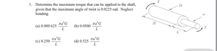 Solved Determine the maximum torque that can be applied to | Chegg.com