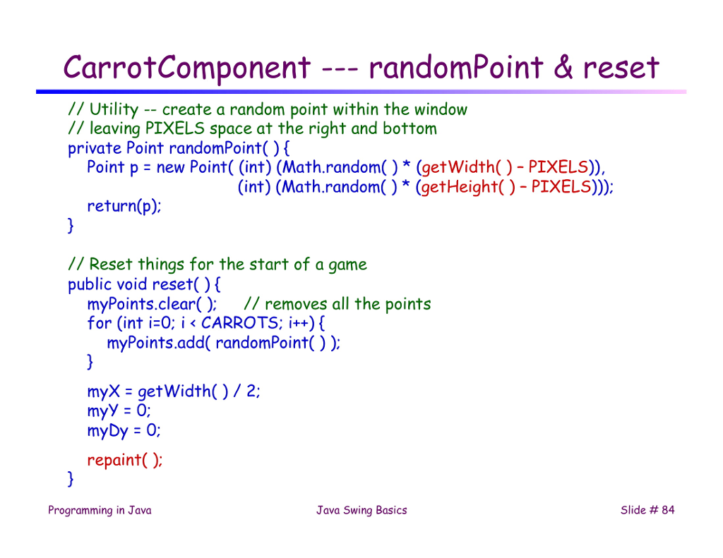 Carrot Component Example Carrot Start Faster Slower | Chegg.com