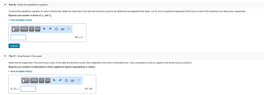 Solved Learning Goal: To determine the axial force in a | Chegg.com