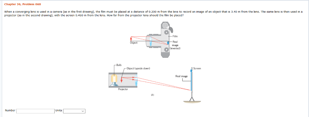 Solved When a converging lens is used in a camera (as in the | Chegg.com