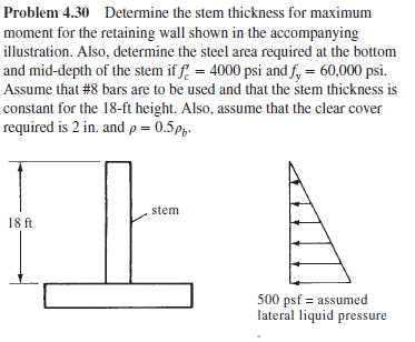 Solved Problem 4.30 Determine the stem thickness for maximum | Chegg.com