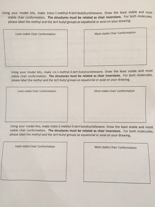 Solved Using your model kits, make | Chegg.com