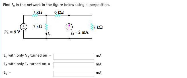 Solved Find I_o in the network in the figure below using | Chegg.com