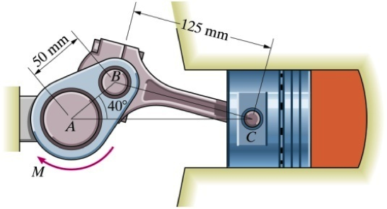 Solved For the IC engine shown is not moving when a force is | Chegg.com
