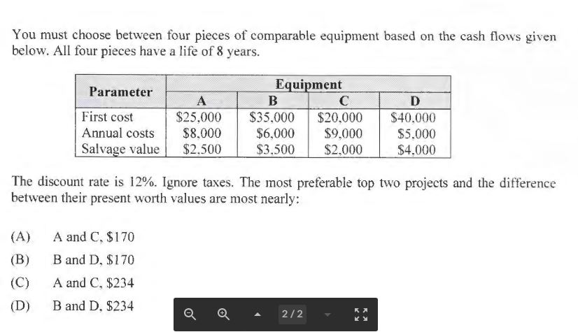 Solved You must choose between four pieces of comparable | Chegg.com