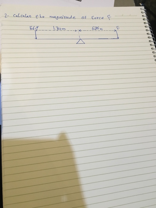 Solved Calculate the magnitude of force F | Chegg.com