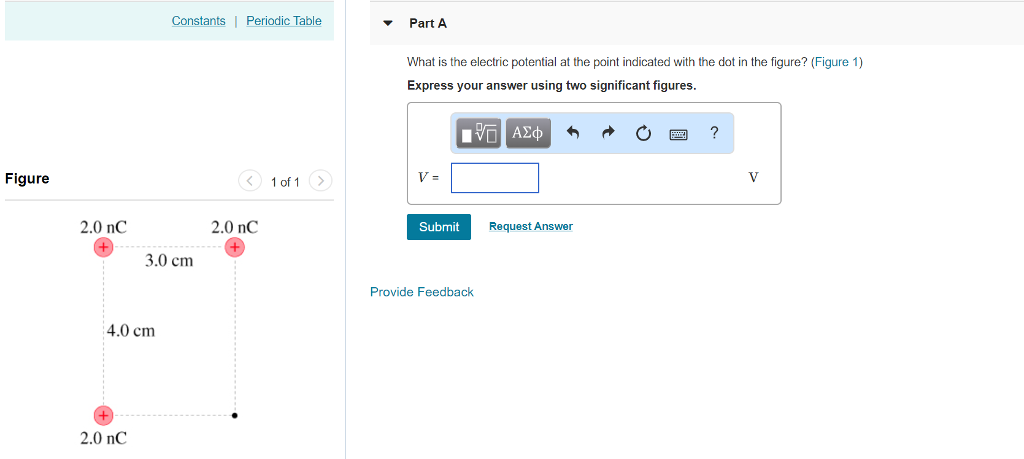 Solved Constants| Periodic Table Part A What is the electric | Chegg.com