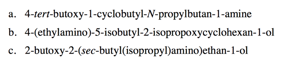 Solved Draw a VALID structure corresponding to each of the | Chegg.com