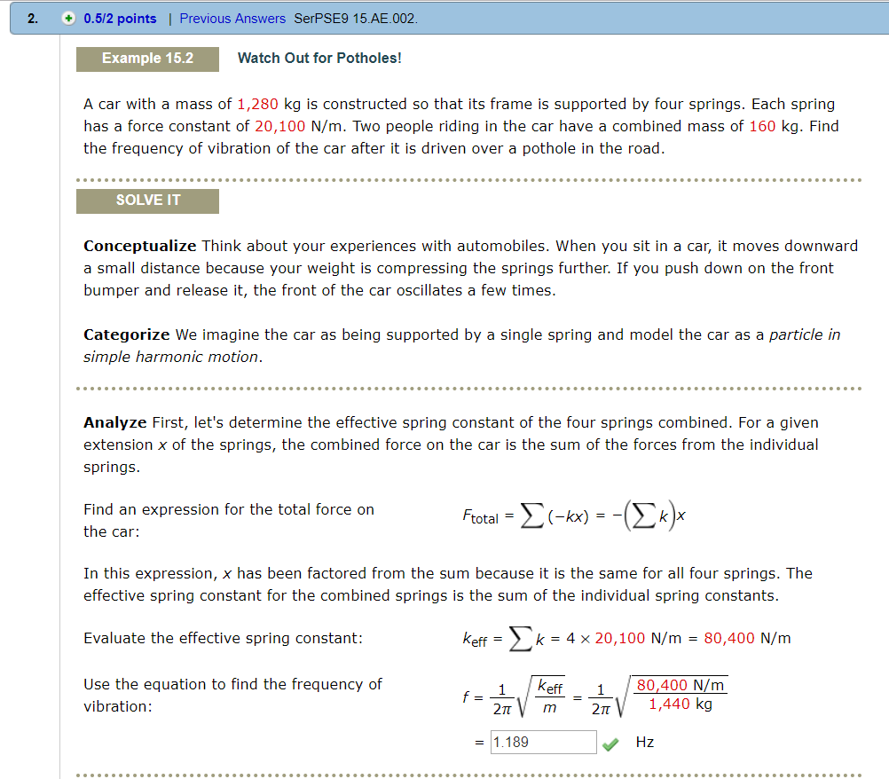 Solved 2. 0.5/2 points | Previous Answers SerPSE9 15.AE.002 | Chegg.com Solved 2. 0.5/2 points | Previous Answers SerPSE9 15.AE.002 | Chegg.com