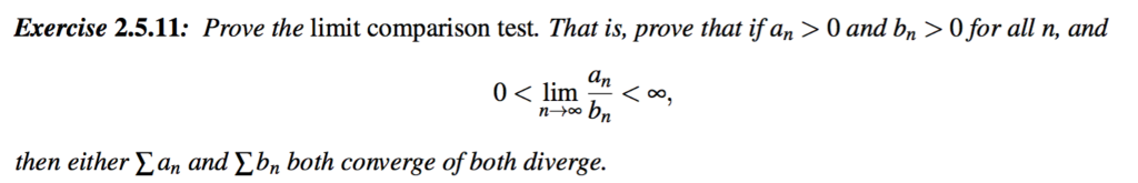 Solved Prove the limit comparison test. That is, prove that | Chegg.com
