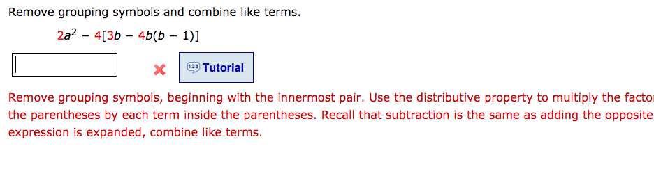 Solved Remove grouping symbols and combine like terms. 2a^2 | Chegg.com