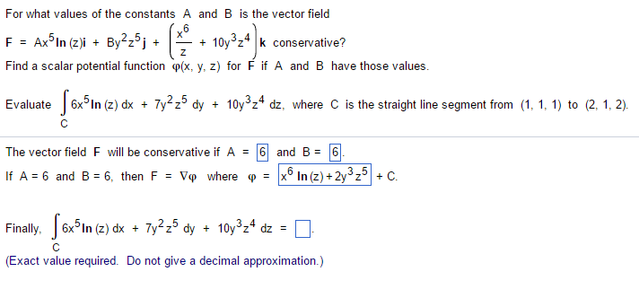 Solved For what values of the constants A and B is the | Chegg.com
