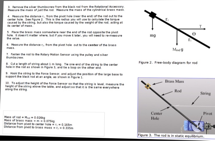 Solved Lab 40B: Static Equilibrium of a Rigid-Body | Chegg.com