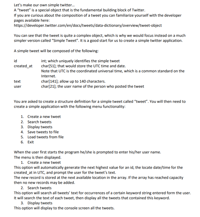 Solved You must code this in ONLY C. Not C++ or any other | Chegg.com