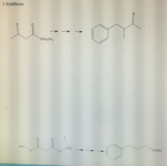 Solved 3 Synthesis OCH2CH3 CH COOH | Chegg.com