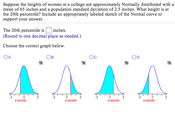 Solved Suppose the heights of women at a college are | Chegg.com