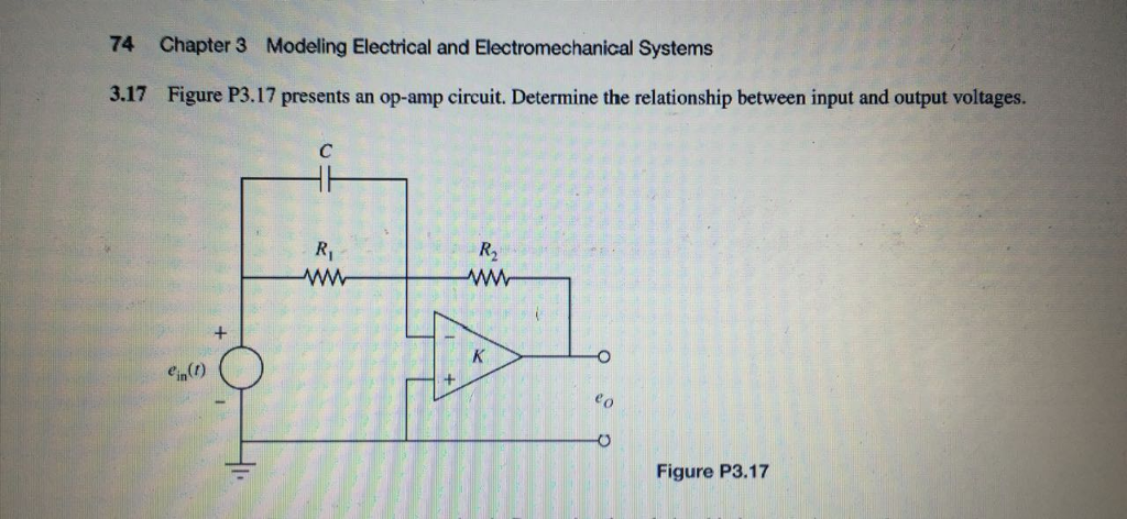 Solved 74 Chapter 3 Modeling Electrical and | Chegg.com Solved 74 Chapter 3 Modeling Electrical and | Chegg.com