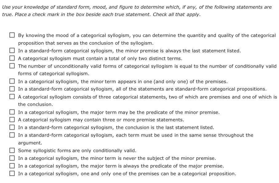 Solved Use your knowledge of standard form, mood, and figure | Chegg.com