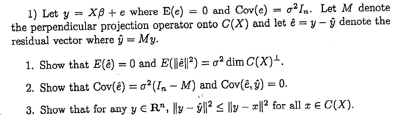 This problem is from Theory of Linear Models. | Chegg.com