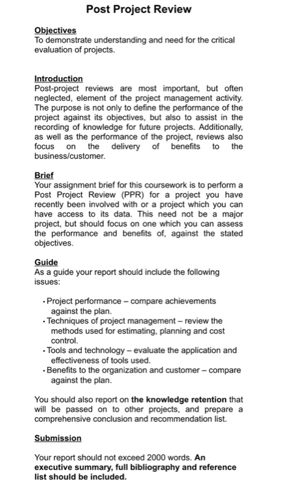 Solved To demonstrate understanding and need for the | Chegg.com