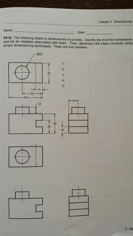 Solved Completely dimension the objects shown (by hand) | Chegg.com